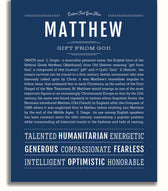 Matthew | Name Art Print – Name Stories