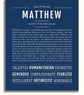 Matthew | Name Art Print – Name Stories