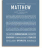 Matthew | Name Art Print – Name Stories