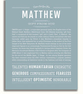 Matthew | Name Art Print – Name Stories