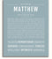 Matthew | Name Art Print – Name Stories