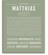 Matthias | Name Art Print – Name Stories