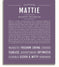 Mattie | Name Art Print – Name Stories