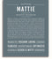 Mattie | Name Art Print – Name Stories