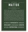 Mattox Personalized Name Meaning Art Prints – Name Stories