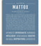 Mattox Personalized Name Meaning Art Prints – Name Stories
