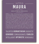 Maura | Name Art Print – Name Stories