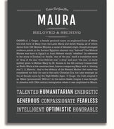 Maura | Name Art Print – Name Stories