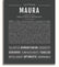 Maura | Name Art Print – Name Stories