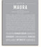 Maura | Name Art Print – Name Stories