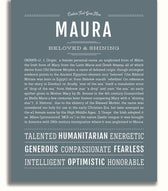 Maura | Name Art Print – Name Stories