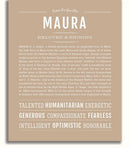 Maura | Name Art Print – Name Stories