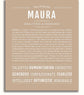 Maura | Name Art Print – Name Stories