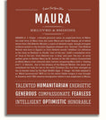 Maura | Name Art Print – Name Stories