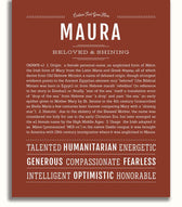 Maura | Name Art Print – Name Stories