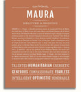 Maura | Name Art Print – Name Stories