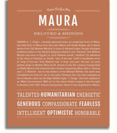 Maura | Name Art Print – Name Stories