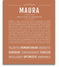 Maura | Name Art Print – Name Stories
