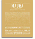 Maura | Name Art Print – Name Stories
