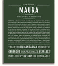 Maura | Name Art Print – Name Stories