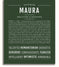 Maura | Name Art Print – Name Stories