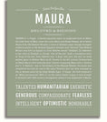 Maura | Name Art Print – Name Stories