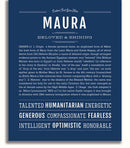 Maura | Name Art Print – Name Stories