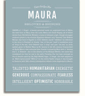 Maura | Name Art Print – Name Stories
