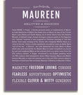 Maureen | Name Art Print – Name Stories