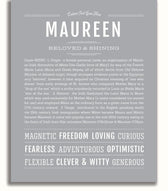 Maureen | Name Art Print – Name Stories