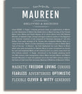 Maureen | Name Art Print – Name Stories