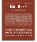 Maureen | Name Art Print – Name Stories
