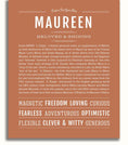 Maureen | Name Art Print – Name Stories