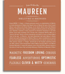 Maureen | Name Art Print – Name Stories