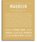 Maureen | Name Art Print – Name Stories