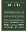 Maureen | Name Art Print – Name Stories