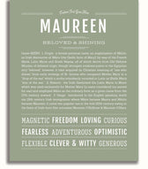 Maureen | Name Art Print – Name Stories