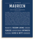 Maureen | Name Art Print – Name Stories