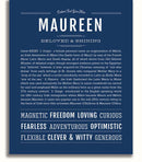 Maureen | Name Art Print – Name Stories