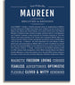 Maureen | Name Art Print – Name Stories