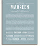 Maureen | Name Art Print – Name Stories