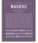 Maurice | Name Art Print – Name Stories