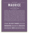 Maurice | Name Art Print – Name Stories