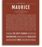 Maurice | Name Art Print – Name Stories