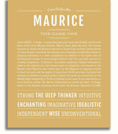 Maurice | Name Art Print – Name Stories