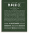 Maurice | Name Art Print – Name Stories