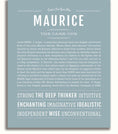 Maurice | Name Art Print – Name Stories