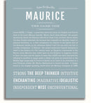 Maurice | Name Art Print – Name Stories