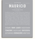 Mauricio | Name Art Print – Name Stories