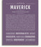 Maverick | Name Art Print – Name Stories